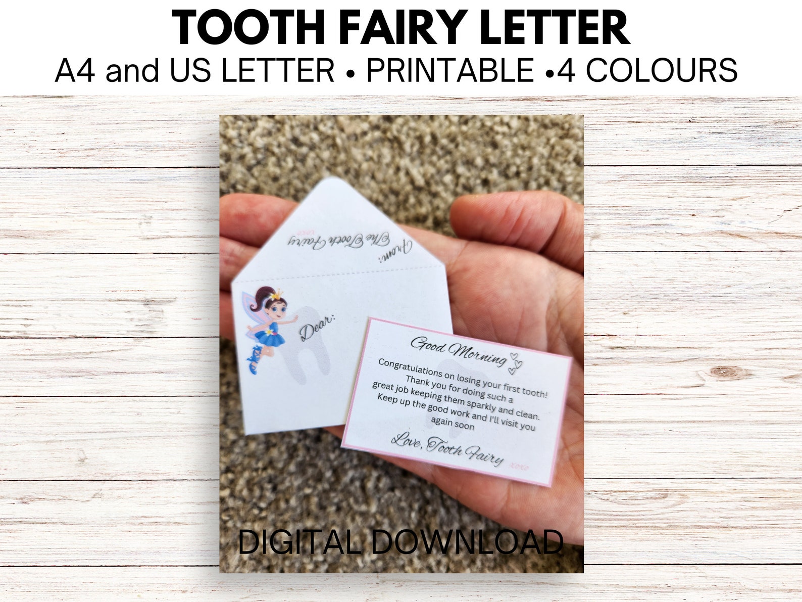 Kids First Tooth Fairy Letter - Etsy