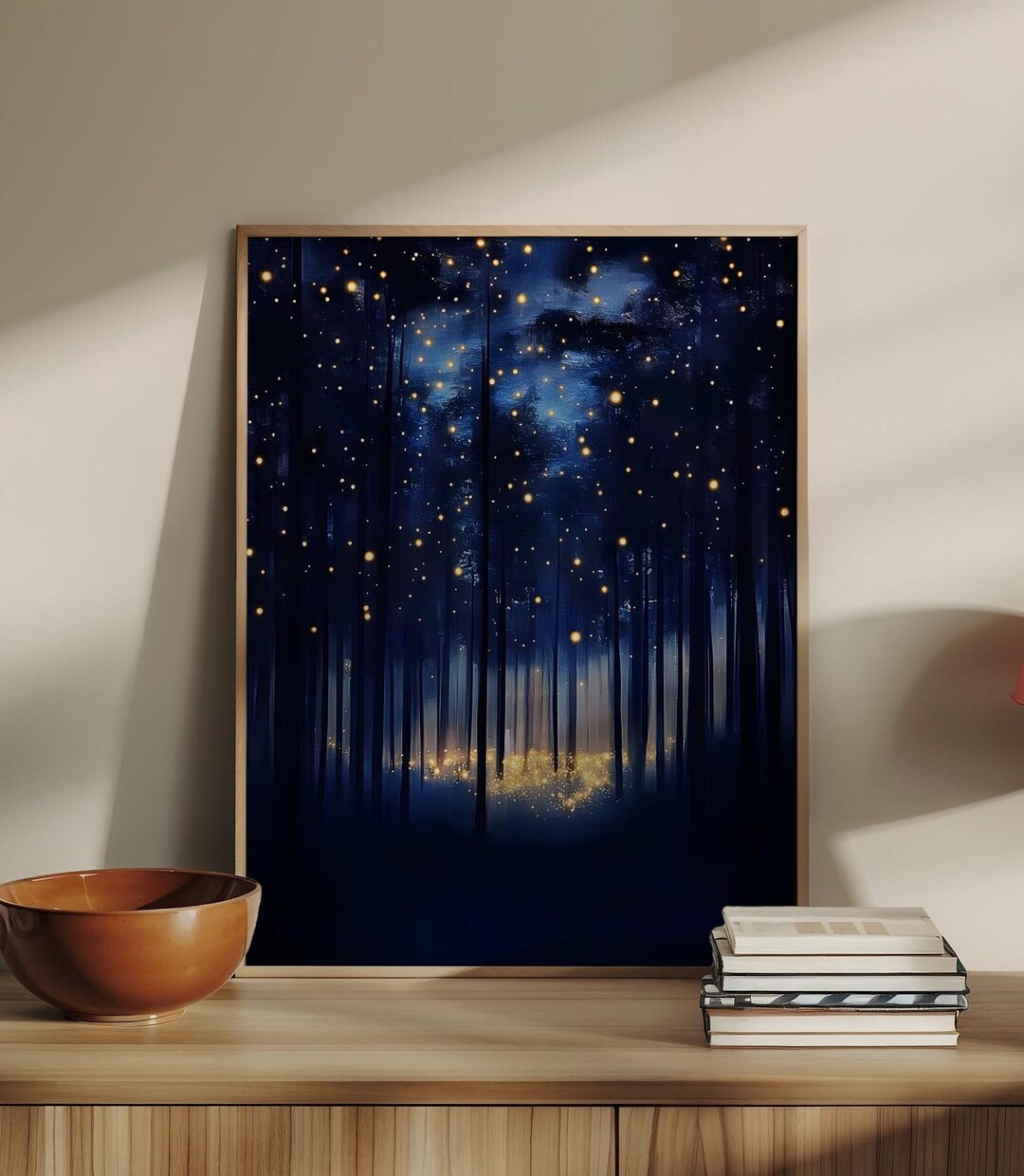 Forest Firefly Art Print - Botanical Wall Art for Nature Lovers ...