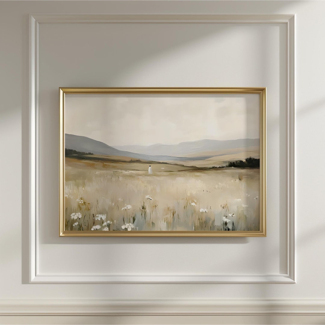 Jesus Leaves the 99, Lost Sheep Printable, Good Shepherd Art, Oil ...