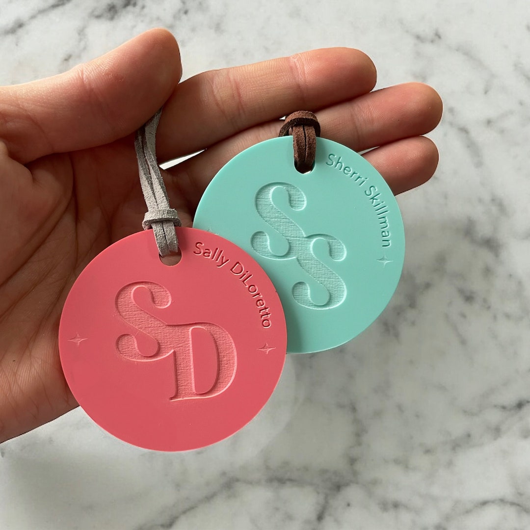 Personalised Light Luggage and School Bag Tag, Wedding Favors ...