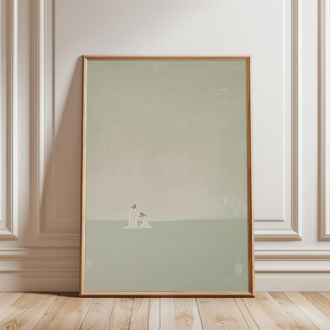 Woman Healed Jesus Garment Fringe Art Print Bible Story Wall Decor Fine ...