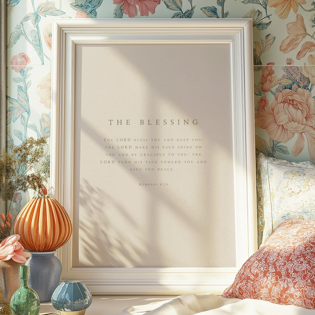 The Blessing Wall Art Wall Art, Bible Verse Wall Art, Scripture, LDS ...