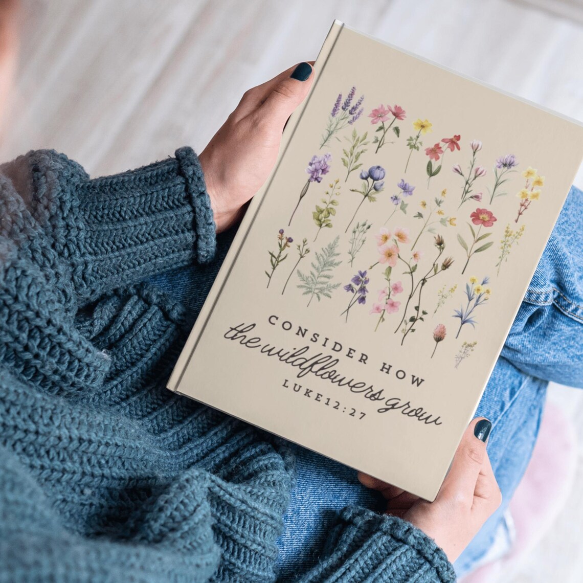Personalized Wildflower Prayer Journal, Christian Gift, Bible Study - Etsy
