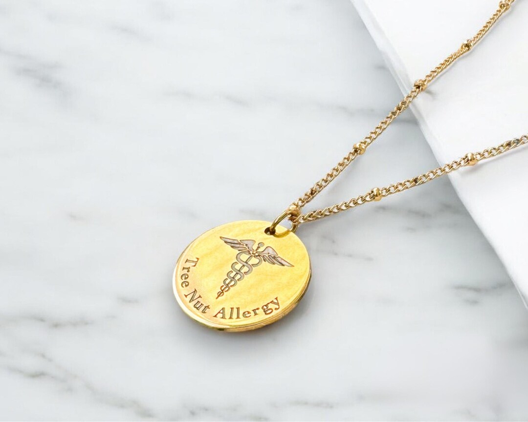 Medical Alert Necklace Women & Kids | Emergency Contact, Autism, Type 1 ...