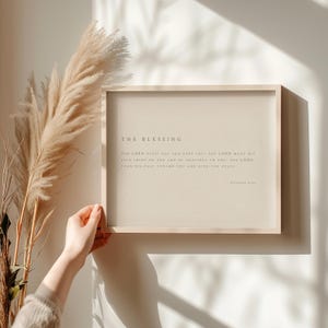 The Blessing Wall Art Wall Art, Bible Verse Wall Art, Scripture, LDS ...