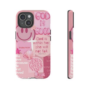 Pink Christian Collage Phone Baptism Gifts for Girls Cute Coquette ...