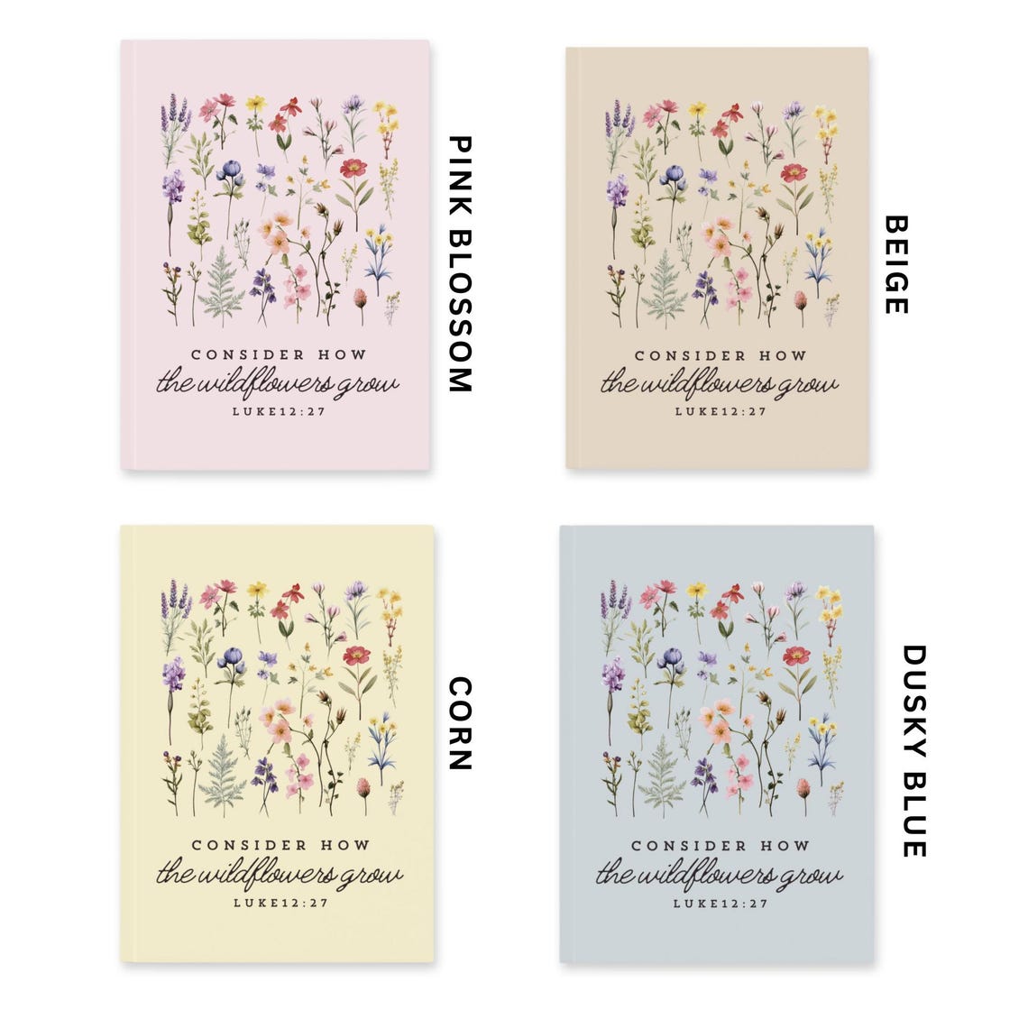 Personalized Wildflower Prayer Journal, Christian Gift, Bible Study - Etsy