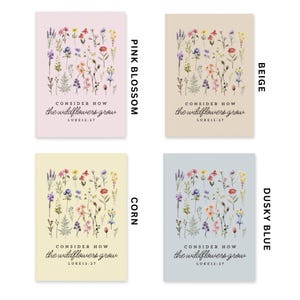 Personalized Wildflower Prayer Journal, Christian Gift, Bible Study - Etsy