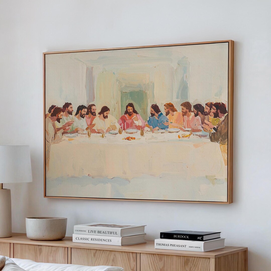 The Last Supper Christian Art Print Christian Gifts, Kitchen Decor ...