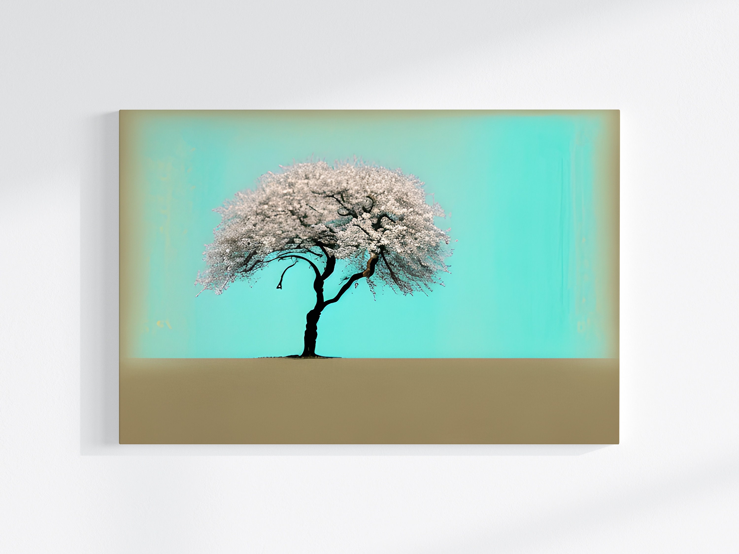 Unique Sycamore Tree ART CANVAS, Trending Bohomodern Wall Print ...
