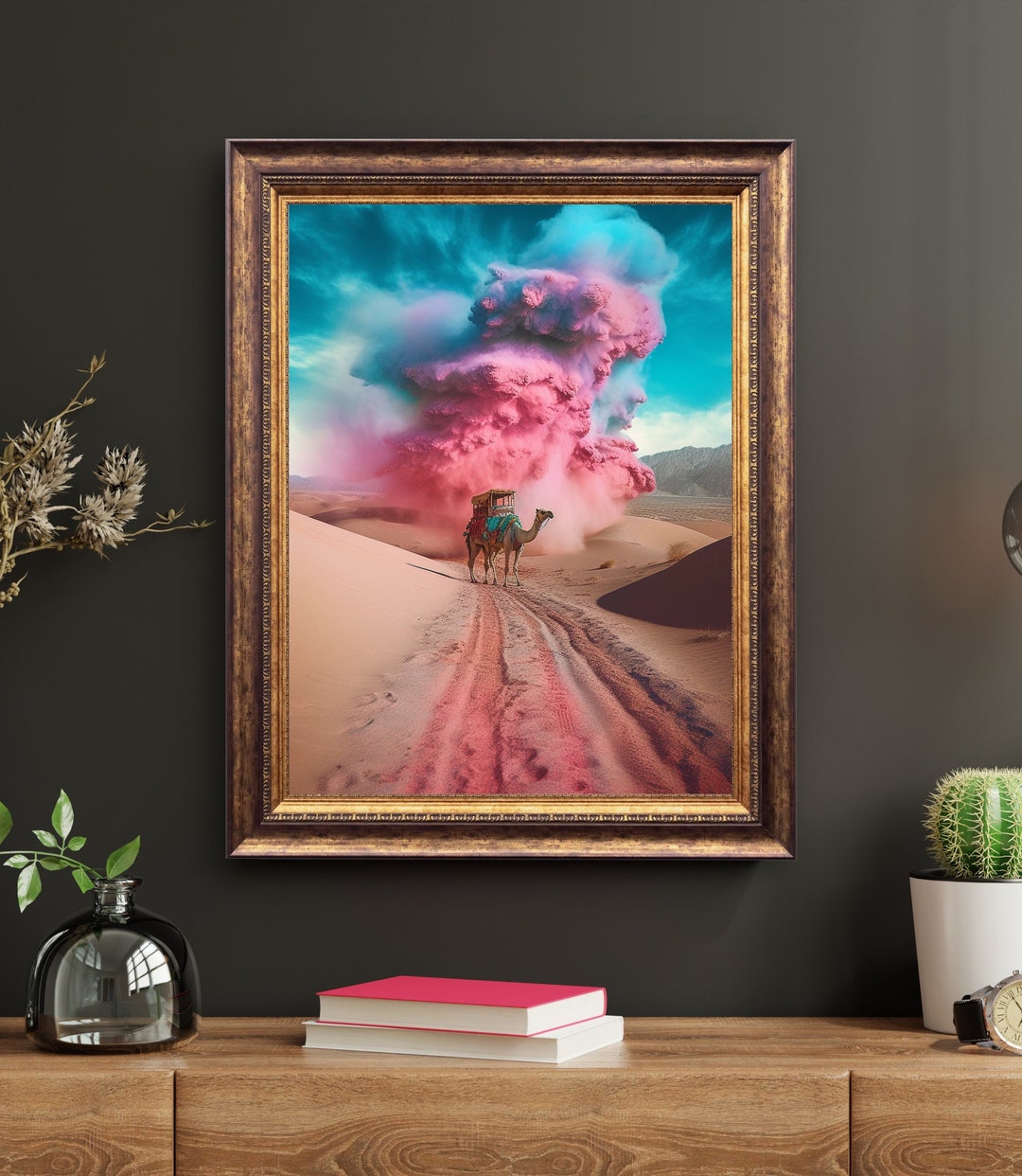 Cotton Candy Caravan Digital Download, Camel Print, Surreal Camel in ...