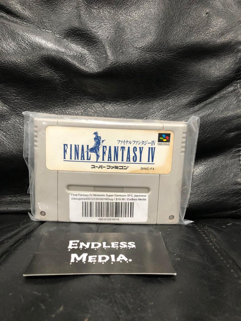 Final Fantasy IV Nintendo Super Famicom Loose Video Game - Etsy