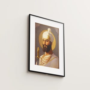 Guru Hargobind Ji | Miri Piri | Digital Sikh Wall Art Sikh Home Decor ...