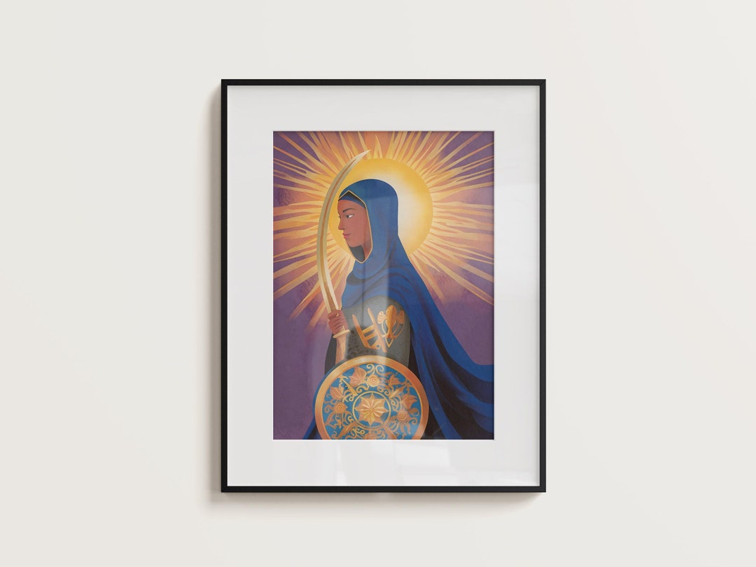 Kaur Sikh Warrior Art | Female Empowerment Oil Painting | Mai Bhago ...