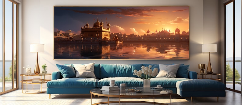 Golden Temple Art Print | Darbar Sahib Sikh Decor | Harmandir Sahib ...