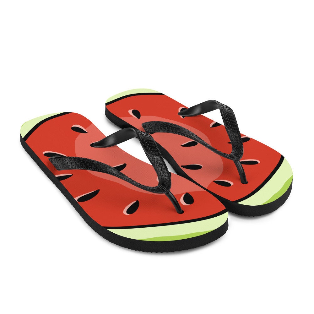 Watermelon Flip Flops Watermelon Sandals Watermelon - Etsy