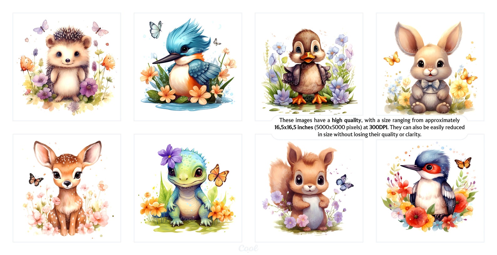 European Animal Collection Clipart Bundle, 20 Digital JPG, Continental ...