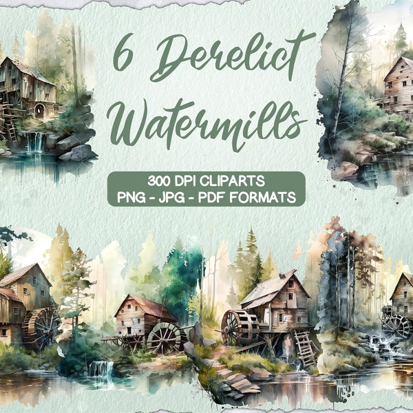 Water Mill Paintings - Etsy