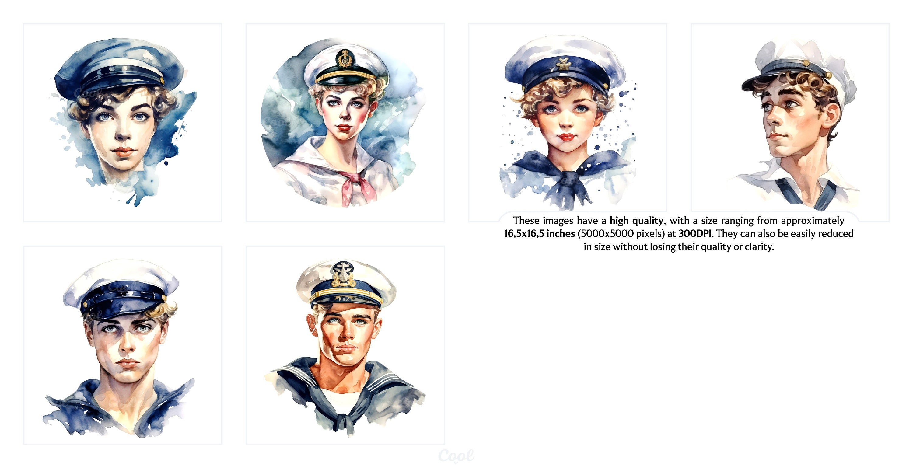Vintage Sailor Boys Clipart Bundle 18 Digital JPG - Etsy