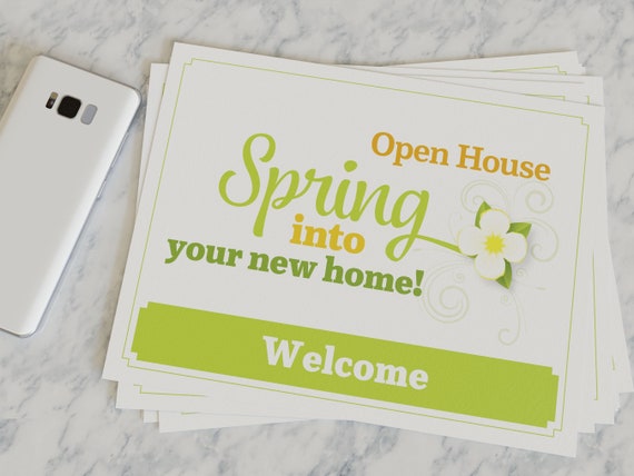 Spring Open House Signs