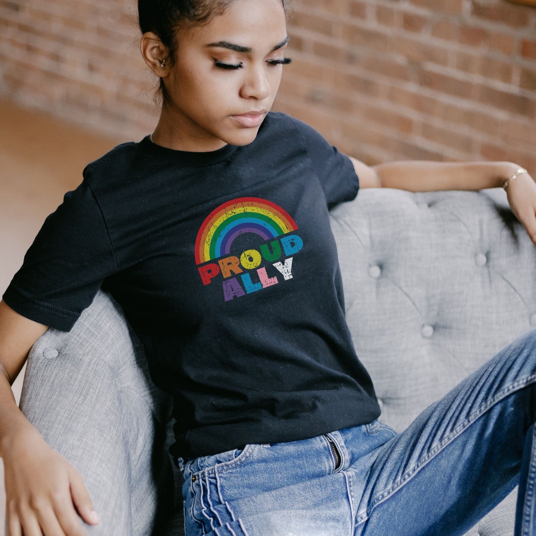LGBTQ Ally Gay Pride Tshirt, Support LGBTQ Community and Same Love Tee ...