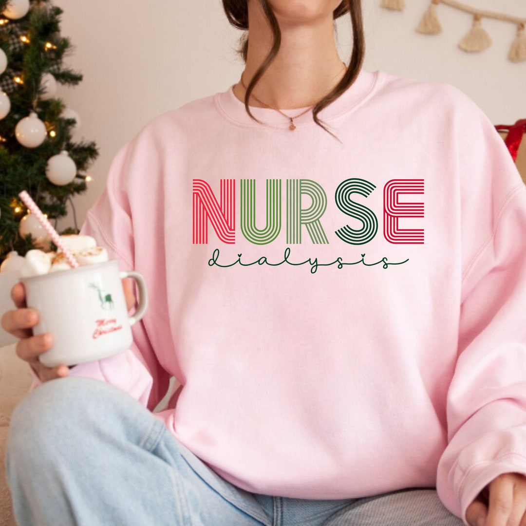 Personalized Dialysis Nurse Sweatshirt, Retro Dialysis Nurse Shirt ...