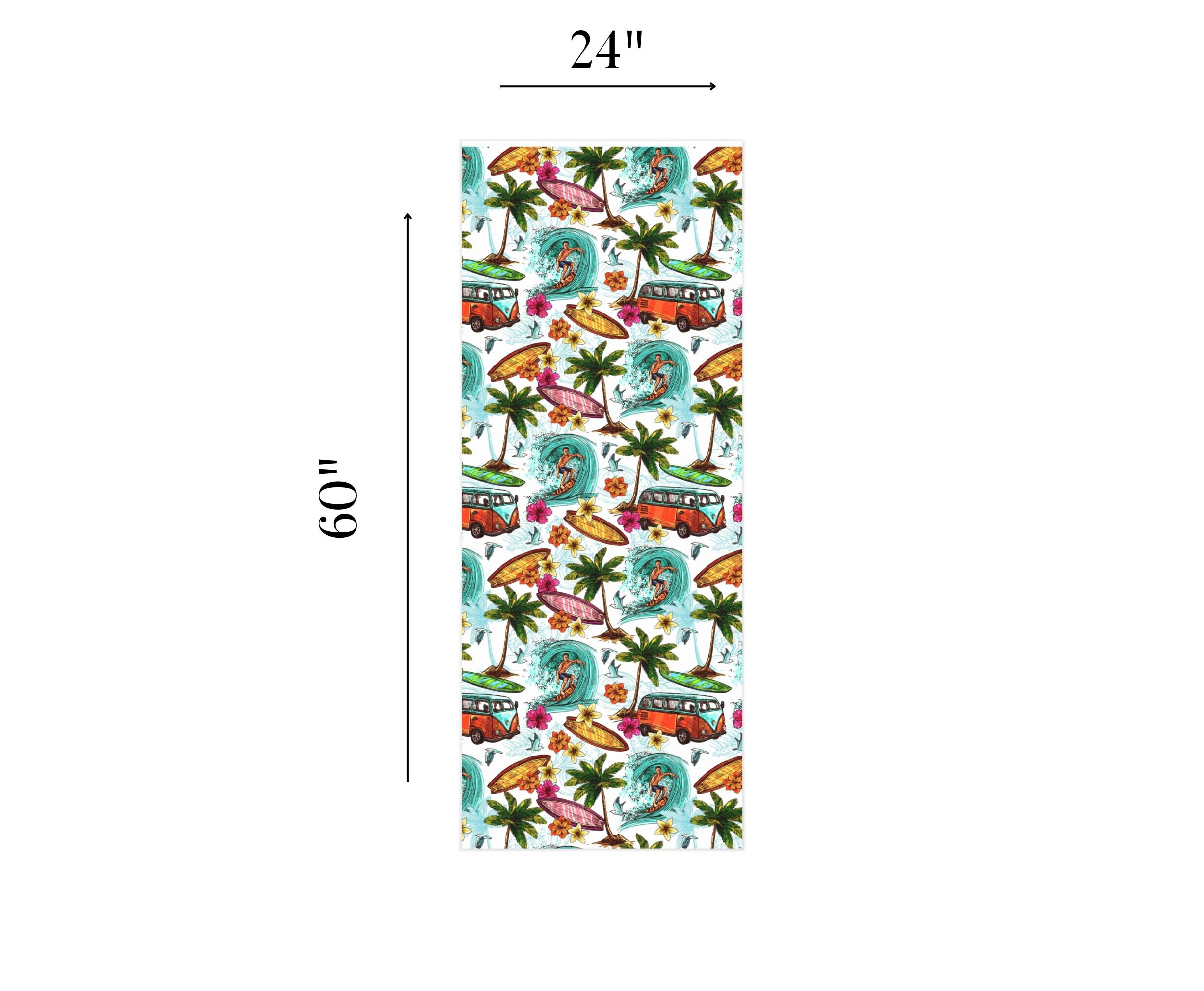 Surfing Wrapping Paper for Beach Birthday Gift, Vintage Surf Gift Wrap ...