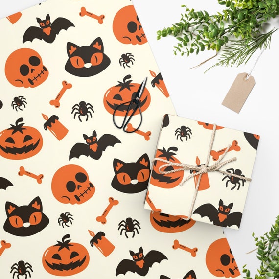 Halloween Birthday Wrapping Paper Halloween Christmas Gift Wrap (8ft