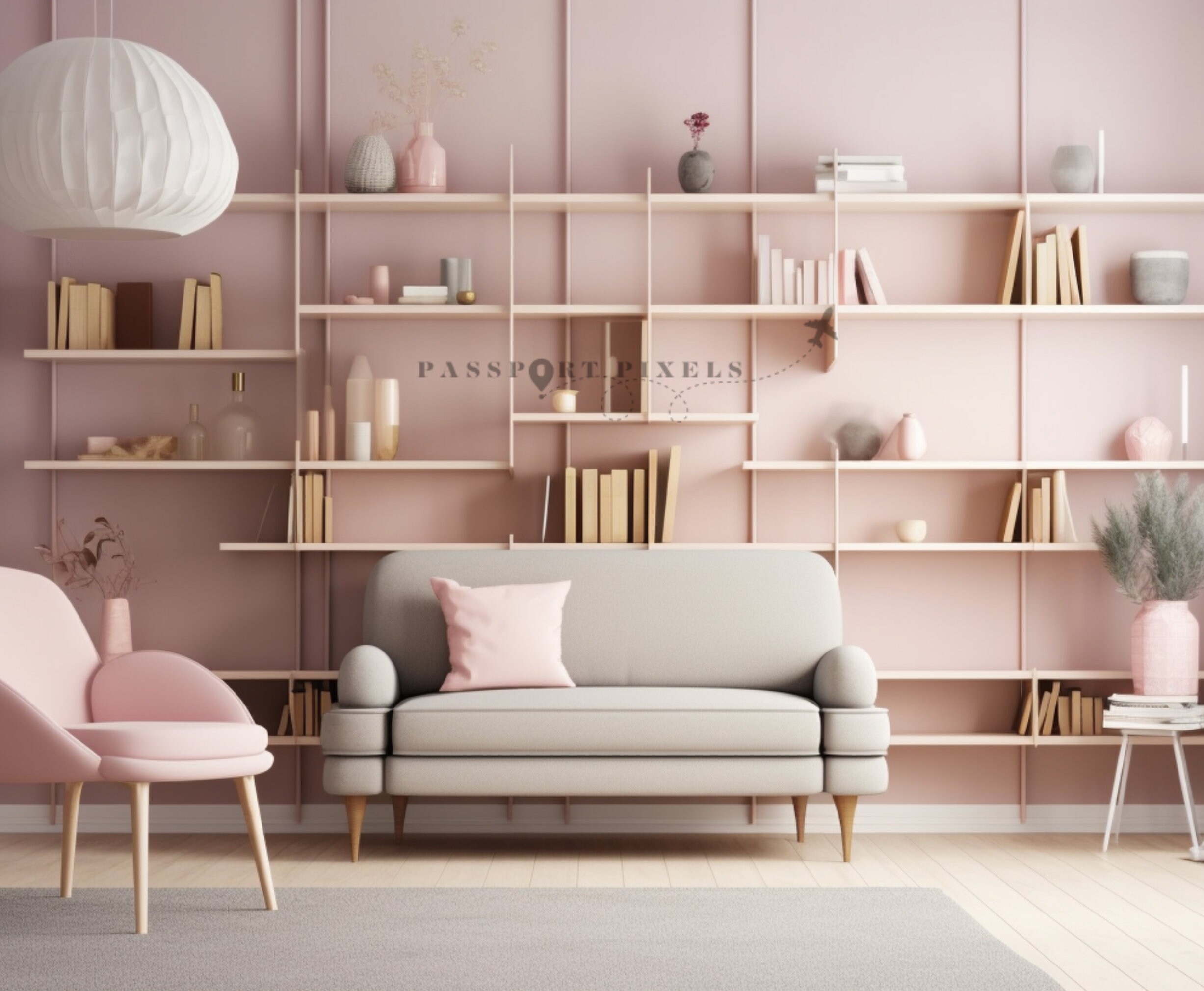 Pink Office ZOOM BACKGROUND Realistic Virtual Background - Etsy UK