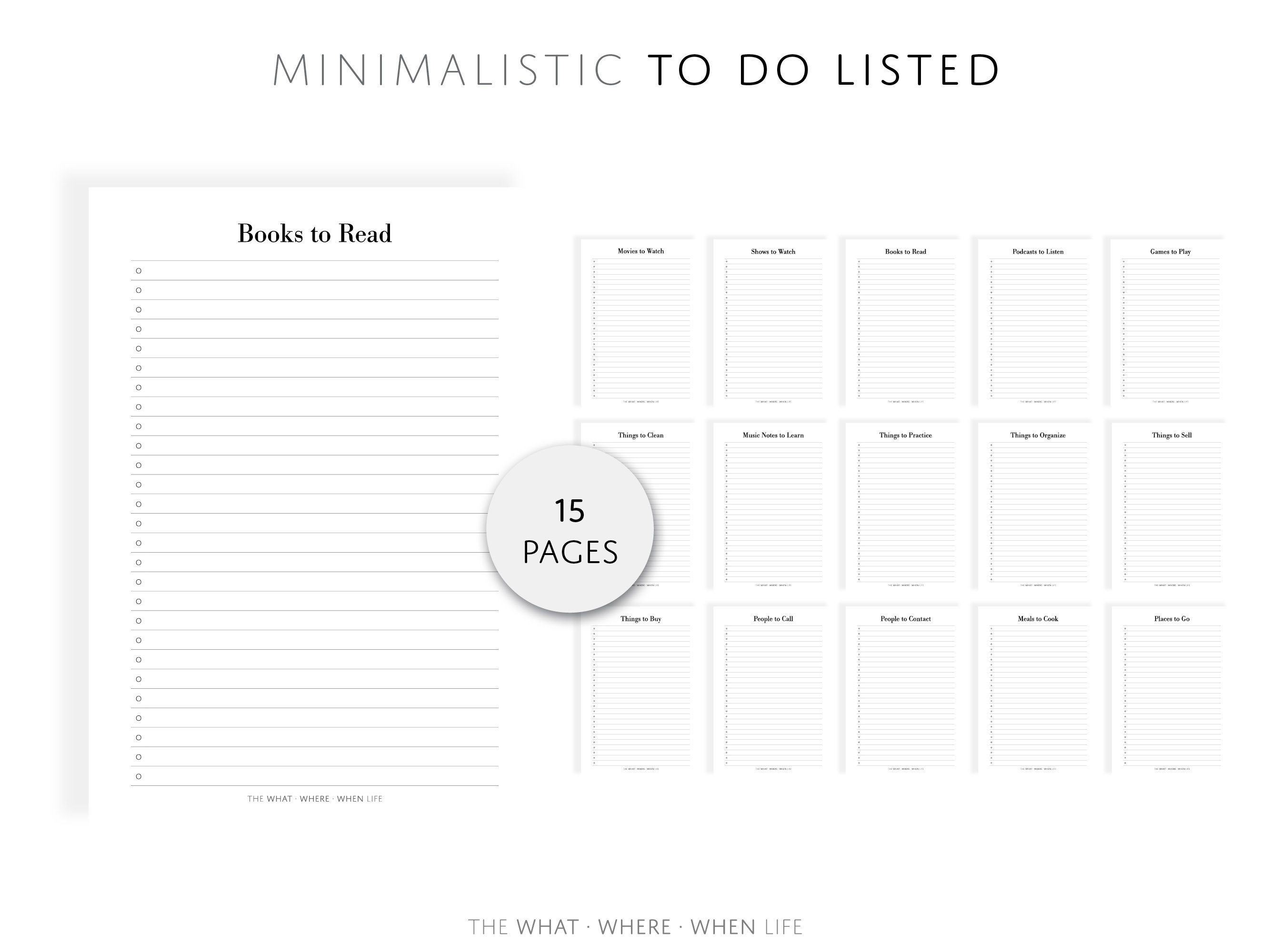 Checklist to Do List Printable Checklist Task List Template ...