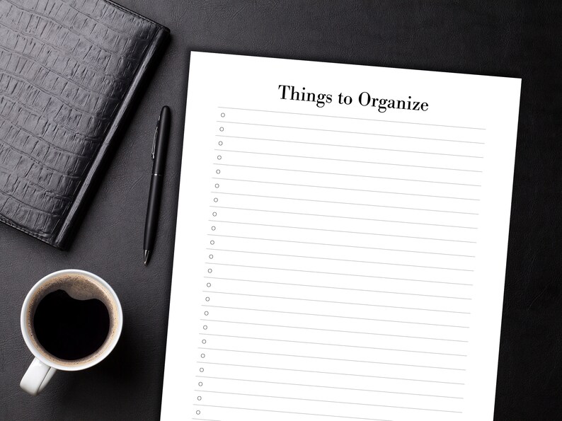 Checklist to Do List Printable Checklist Task List Template ...