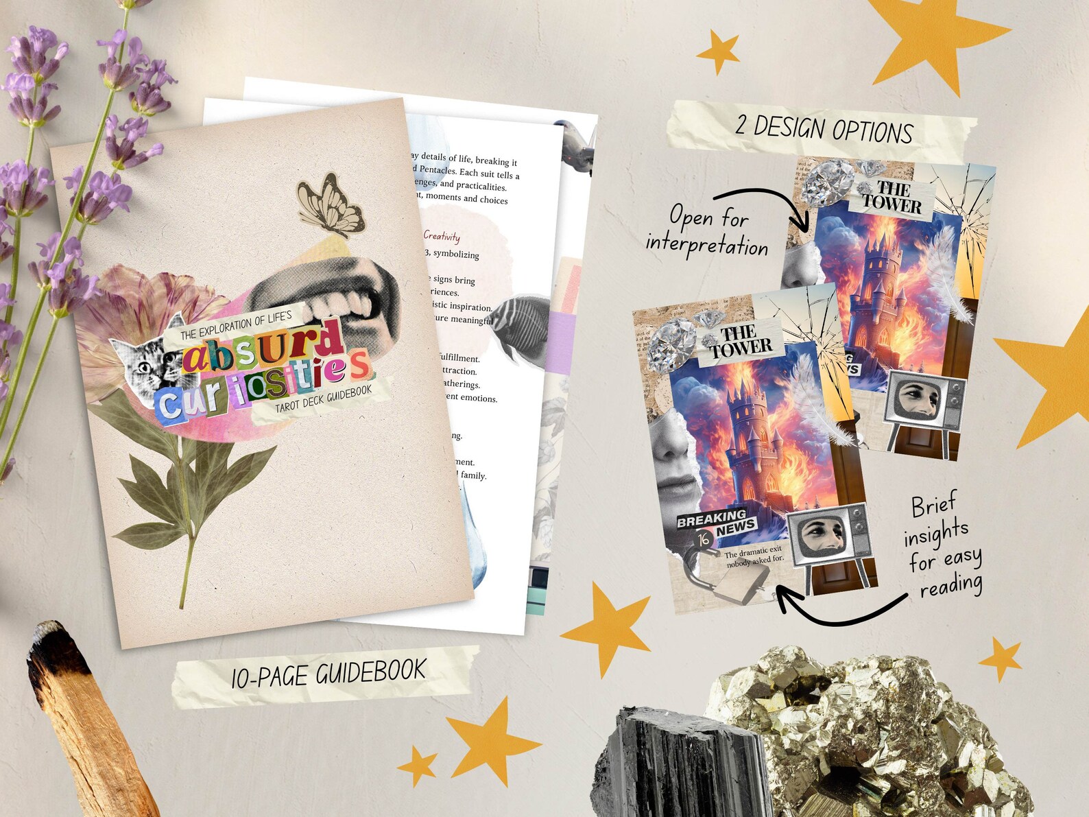 Absurd Curiosities Printable Tarot Cards, Tarot Reading, Colorful Tarot ...