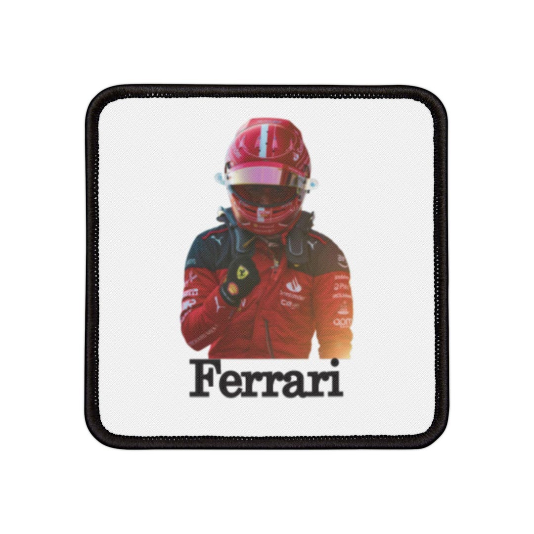 Ferrari Charles Leclerc Iron-on Patches - Motorsport Racing Patch, F1 ...