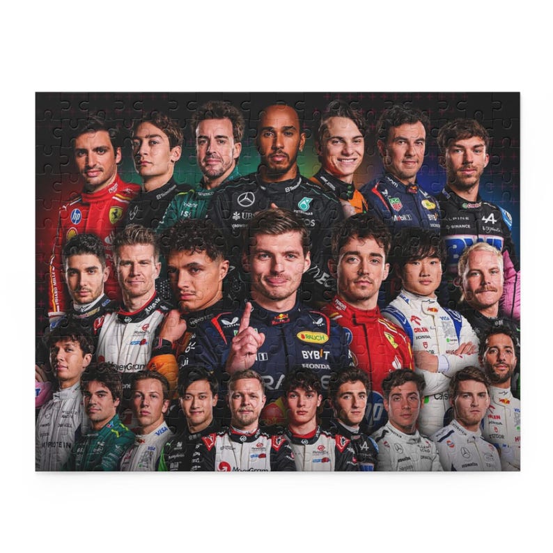 Puzzle Game for Formula 1 Fans, Race Car Driver Jigsaw, Motorsport ...