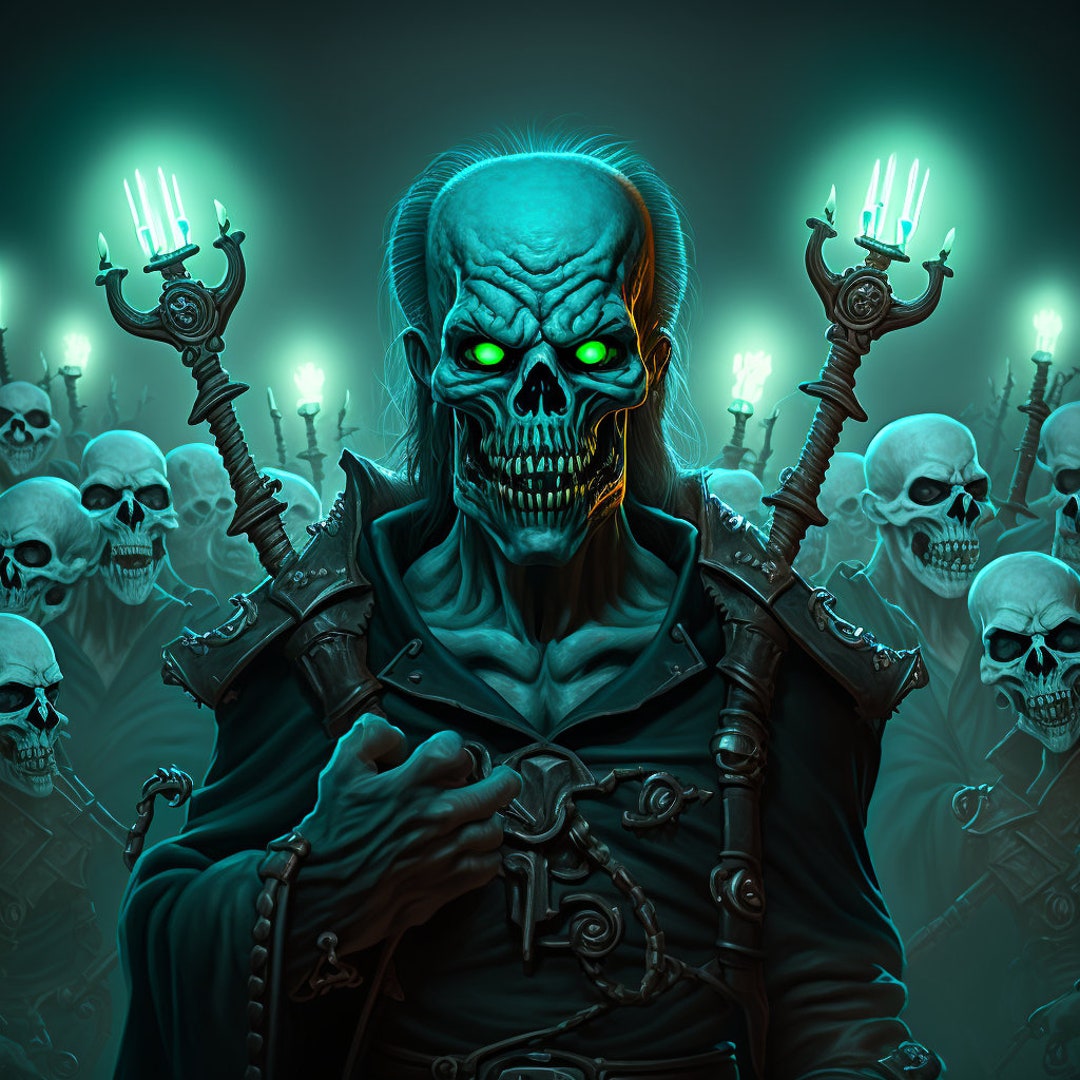 Wallpaper of Necromancer Army of Undead - Etsy