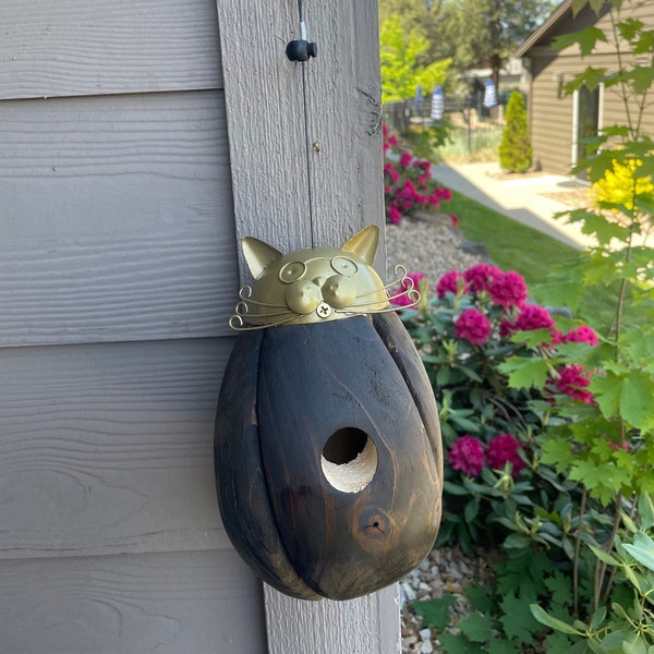 Cat Birdhouse - Etsy