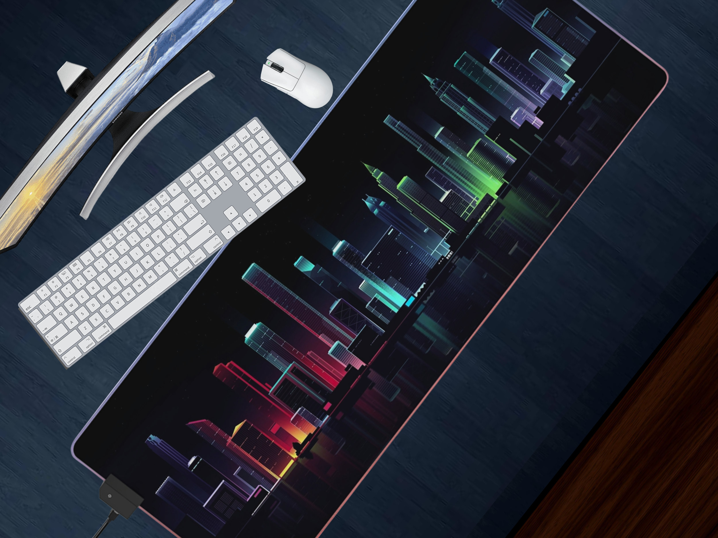 REFLECTION City RGB Gaming Mouse Pad. - Etsy