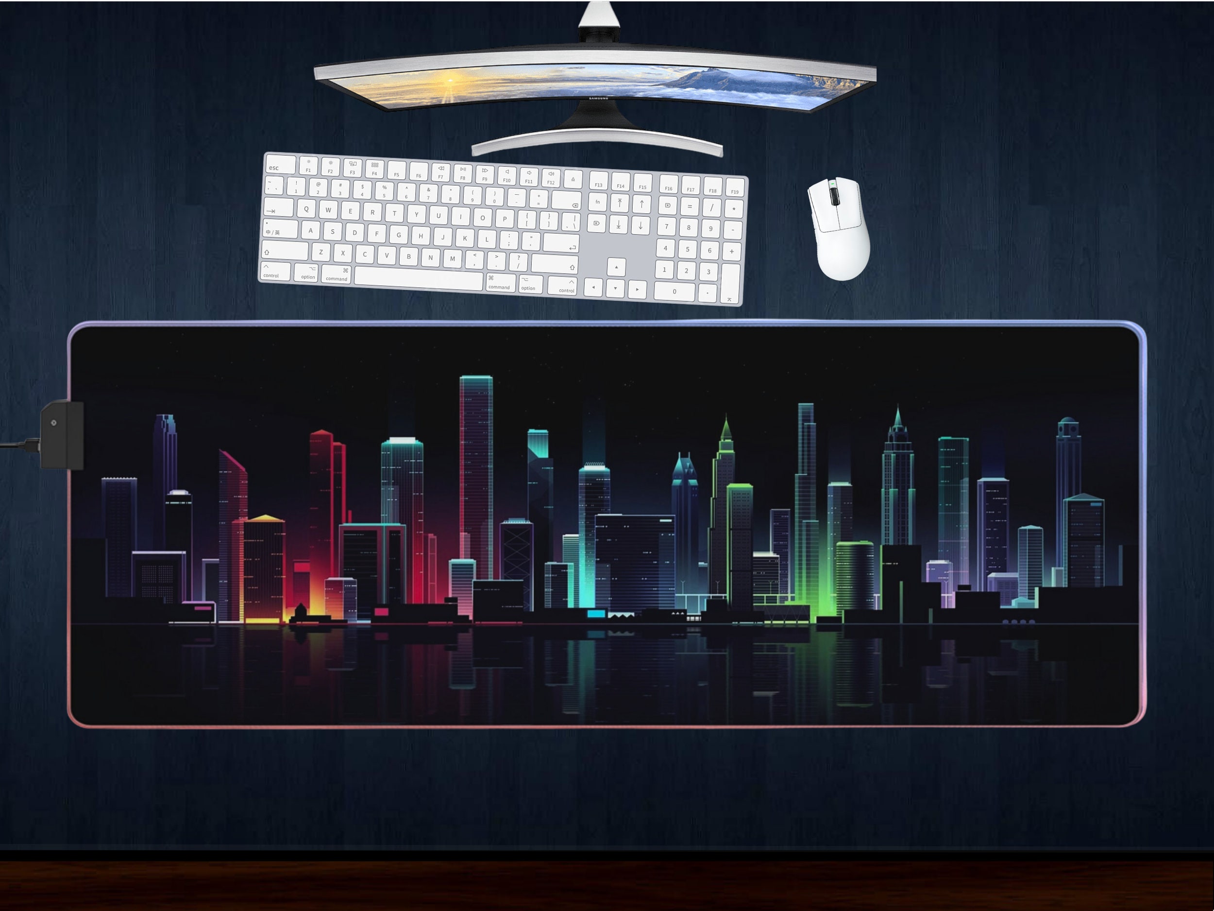 REFLECTION City RGB Gaming Mouse Pad. - Etsy