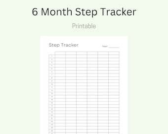 Weekly Step Tracker Printable Template, Step Log, Walking Journal ...