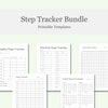 Weekly Step Tracker Printable Template, Step Log, Walking Journal ...