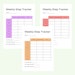Weekly Step Tracker Printable Template, Step Log, Walking Journal ...