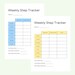 Weekly Step Tracker Printable Template, Step Log, Walking Journal ...