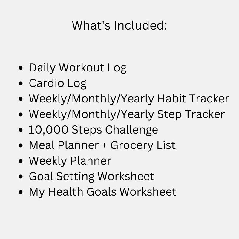 The Ultimate Healthy Habits Bundle, Workout Log, Cardio Log, Habit ...
