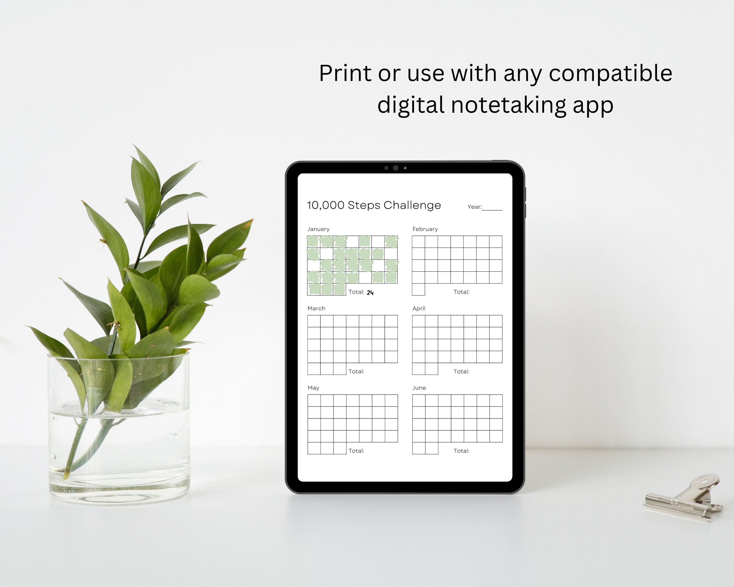 10000 Step Challenge Printable Editable Template, Step Tracker, Walking ...