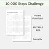 Weekly Step Tracker Printable Template, Step Log, Walking Journal ...