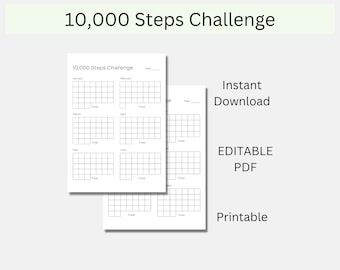 Weekly Step Tracker Printable Template, Step Log, Walking Journal ...