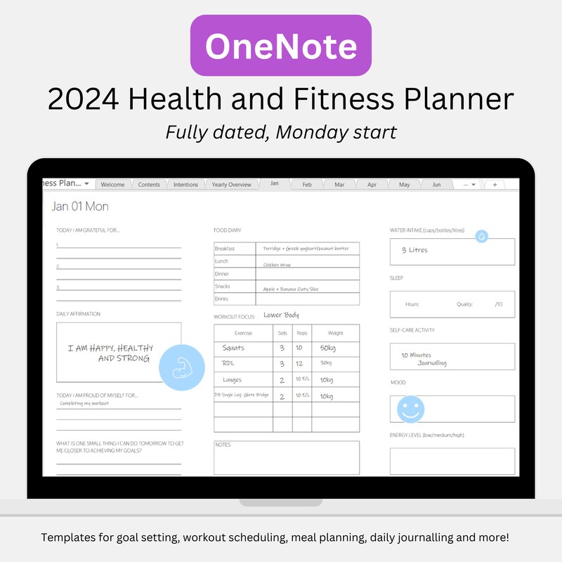 Onenote Templates - Etsy