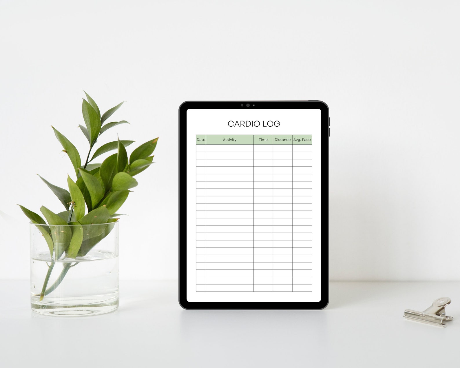Cardio Log Printable, Workout Log, Running Tracker, Fitness Goals ...