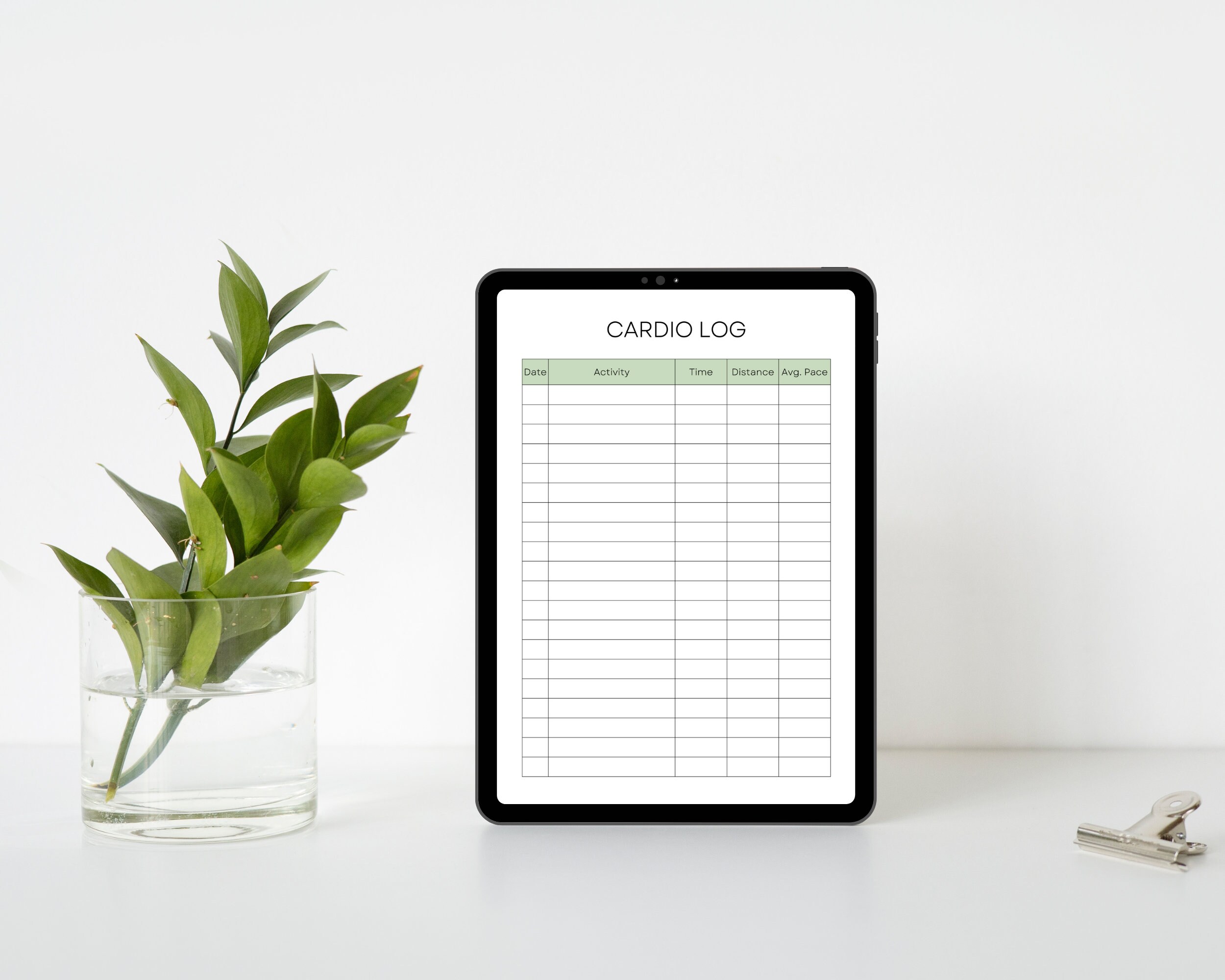 Cardio Log Printable, Workout Log, Running Tracker, Fitness Goals ...