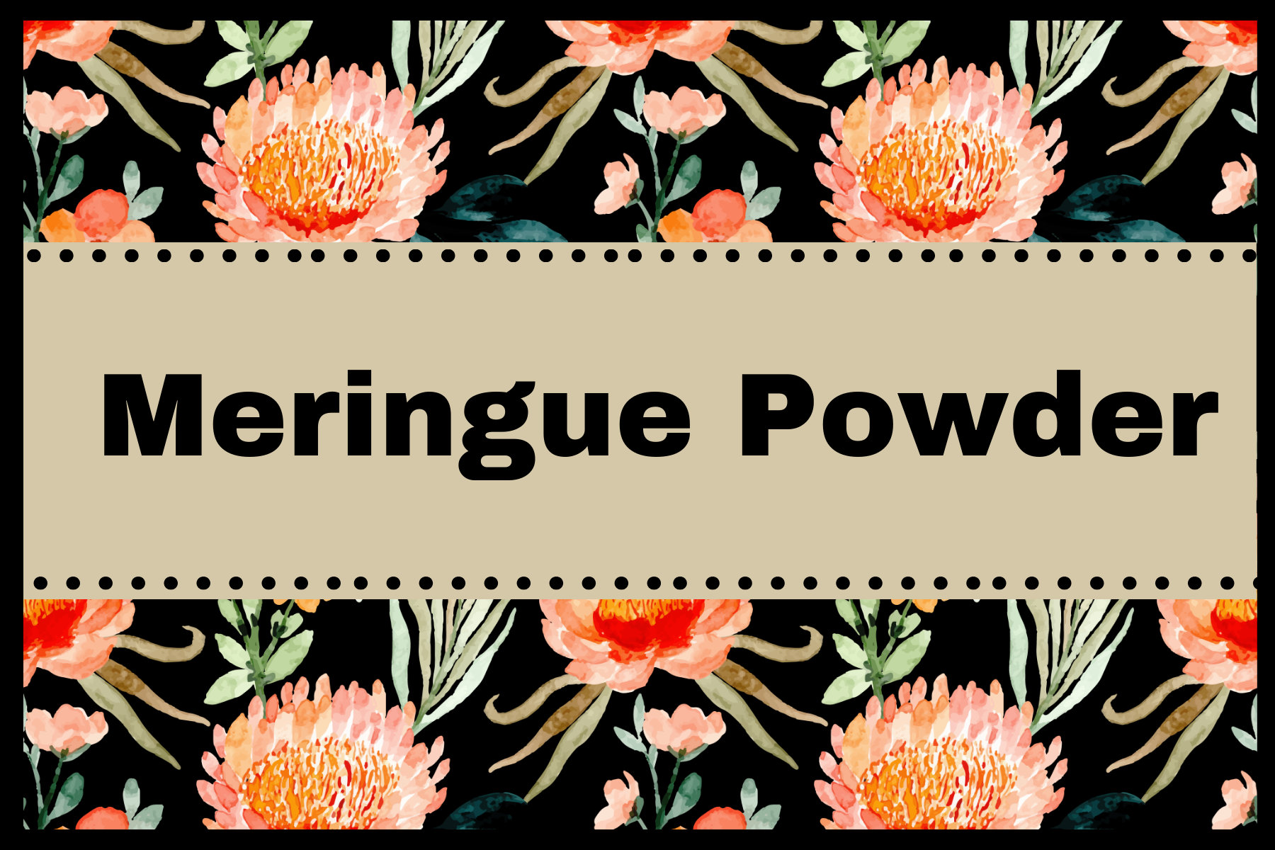 Bloom & Bake: Floral Ingredient Labels - A Must-have for Every Kitchen ...